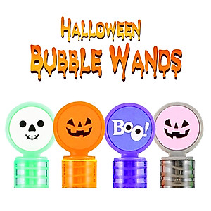 44 PCS Halloween Bubble Wands,Mini Bubbles Party Favors for Halloween,Perfect for Halloween Treats Prizes,Classroom Awards,Treat Bag Stuffers,Goody Bag Filler,for Boys Girls Kids Adults