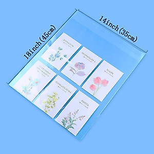 50 Pcs 14x18 inch Cellophane Wrap Cello Cellophane Treat Bags Clear Flat for Gift Wrapping, Bakery, Cookie, Candies, Dessert, Baskets Packaging with Color Twist Ties