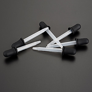 eBoot Plastic Transfer Pipettes Eye Droppers for Lab Science Art Essential Oil with Silicone Bulb (30)