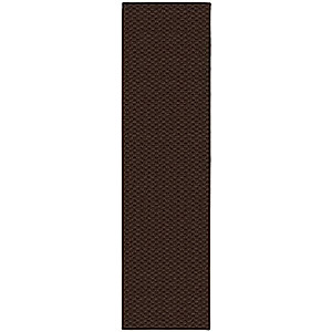 Garland Rug Medallion Area Rug, 2-Feet by 12-Feet, Mocha