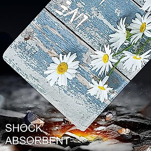 Case for Samsung Galaxy Tab A8 10.5 Inch 2022 Model (SM-X200/X205/X207), Galaxy Tab A8 10.5 Tablet Cover, Slim Folding Stand Cover with Auto Wake/Sleep, White Daisy Live Love Laugh Wooden Board