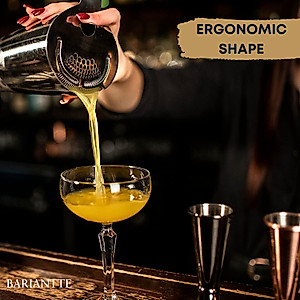 BARIANTTE Premium Hawthorne Strainer for Drinks - Cocktail Strainer Stainless Steel - Bar Strainer Cocktail Drink Strainer Bartending Strainer Hawthorne Strainers Bartender Strainer Shaker Strainer