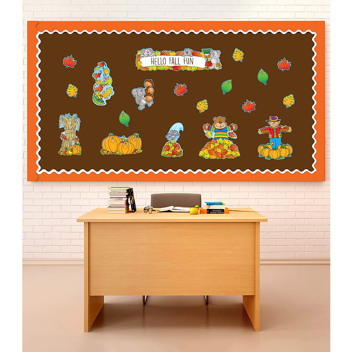 Carson Dellosa – Fall Classic Mini Bulletin Board Set, Fall Classroom Décor, 39 Pieces