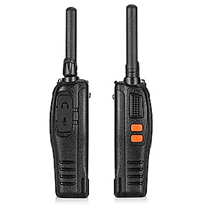 BAOFENG BF-88ST Walkie Talkies for Adults, Portable License-Free Walkie Talkie with Hands Free VOX USB Charging, Two Way Radios Long Range Rechargeable with Earpieces and Chargers (Black, 4 Pack)