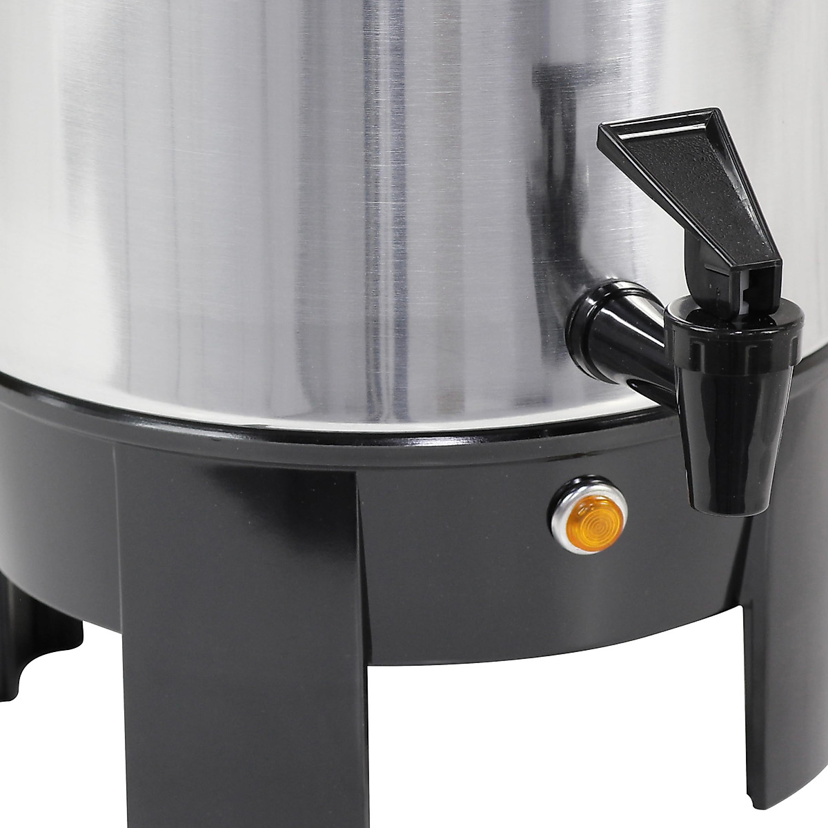West Bend 58002 Highly Polished Aluminum Commercial Coffee Urn Features Automatic Temperature Control Large Capacity with Quick Brewing Easy Prep and Clean Up, 42-Cup, Silver