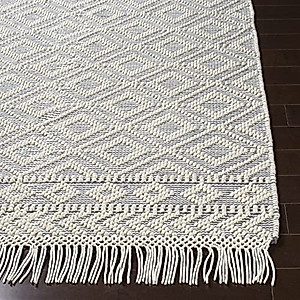 Hauteloom Glastonbury Wool Living Room, Bedroom Area Rug - Traditional, Transitional - Gray, White - 8' x 10'