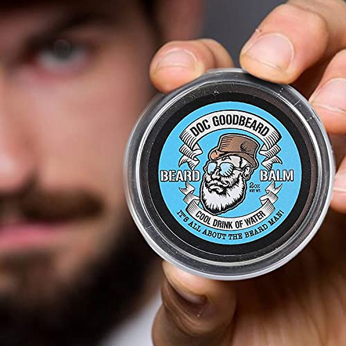 Doc Goodbeard Beard Growth Kit Includes Beard Balm and Beard Oil for Men - Natural, Organic, Softer, Smoother, Moisturized, Leave in Beard Conditioner for Men (Cool Drink of Water)