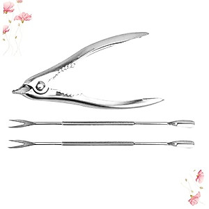 Housoutil 3pcs Brazil Nuts Crab Crackers Seafood Tool Set Cleaning Tools Lobster Opener Seafood Picks Mutitool Crab Opener Bottle Opener Chestnut Nutcracker Silver Multifunction Tool Kit