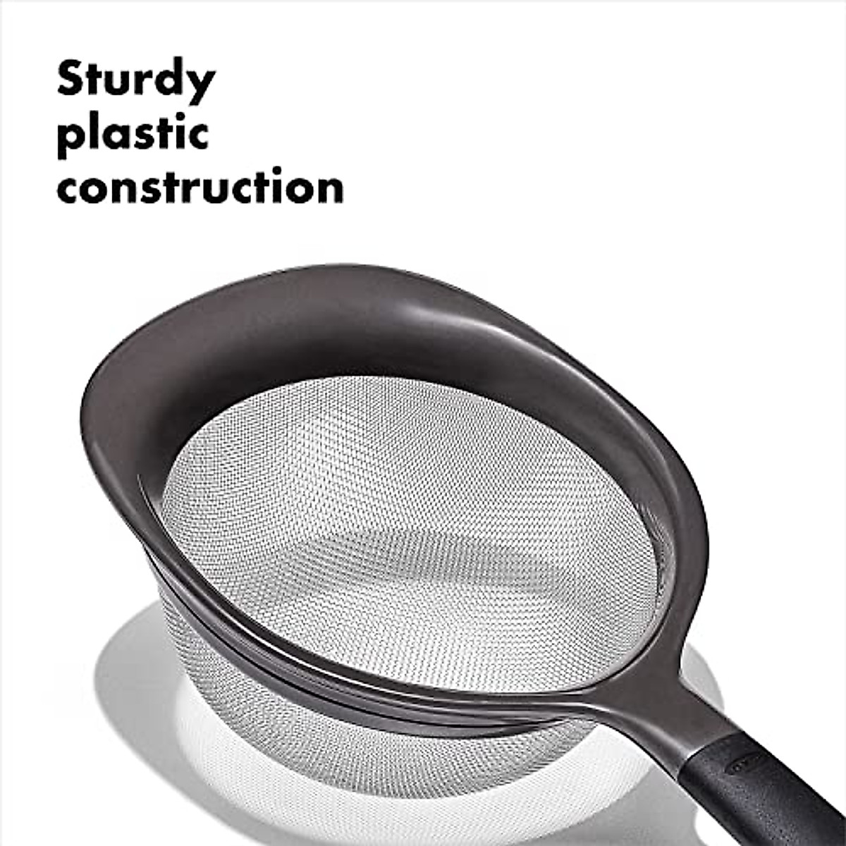 OXO Good Grips 3-Piece Strainer Set, Black