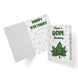 Karto Funny Marijuana Birthday Card for Men and Women - 5.5 x 8.5 Inches - Envelope Included