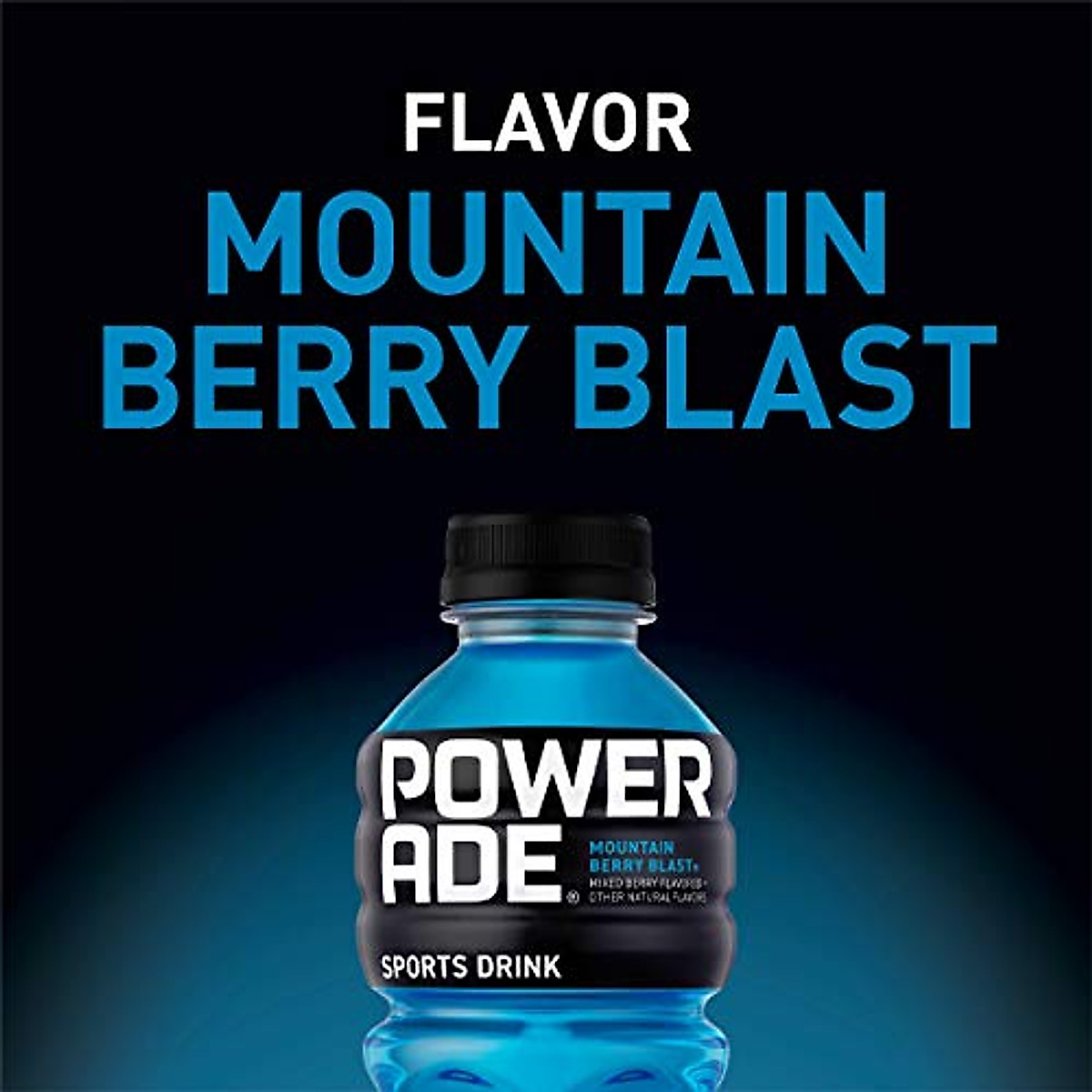 POWERADE, Electrolyte Enhanced Sports Drinks w/ vitamins, Mountain Berry Blast, 20 fl oz (pack of 8)