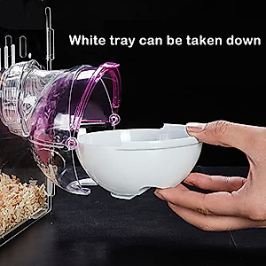 Qoyntuer Small Animals Sand Bathroom Cage Toilet Bathtub,Hamster External Toilet Bathroom Sand Bathing Box Removable Toilet Bathtub Sand Bath Container Pet Toy Acrylic Hamster Bathroom Cage (Blue)