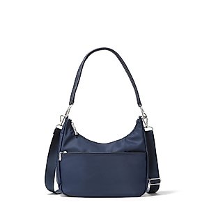 Baggallini Womens Bowery Half Moon Bag, Medium, French Navy