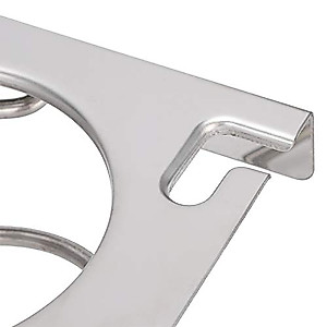 Stainless Steel Multifunctional Hair Dryer Rack with Storage Cup Wall Mounted Hair Dryer Storage Organizer Rack Holder Hanger for Bathroom Salon Stylist Tool Silver