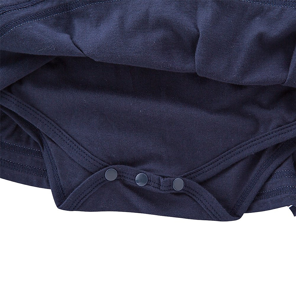 LXKIKMM Baby Girl Nautical Dress Sailor Suit Jumpsuit Romper with Hat, Navy 0-3 Months