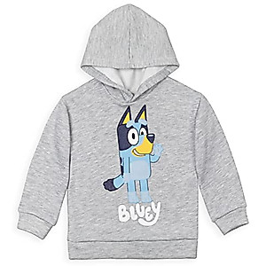 Bluey Toddler Boys Fleece Hoodie and Pants Outfit Set Grey/Blue 3T