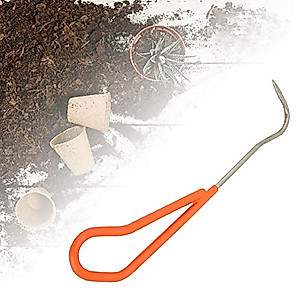 GOTOTOP Bonsai Hook Sturdy Manganese Metal Gardening Hook Handle Bonsai Root Hook with Comfortable Handle for Loosing Soil