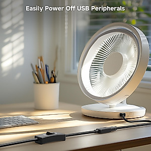 Cable Matters 5Gbps USB 3.0 Extension Cable with On Off Switch with Data 6 ft, Support Both Data and Power (USB 3.0 On Off Switch/USB On Off Switch)