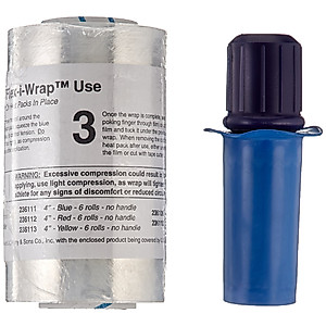 Cramer Flex-I-Wrap Plastic Wrap & Accessories, Clear Wrap for Wrapping Injuries & Ice Bags, Handle & Wraps for Athletic Trainers for Holding Ice Bags Onto Injury, Athletic Training Room Supplies