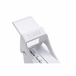 KitchenArt Buttermate Butter Cutter Slicer, Measuring Dispenser and Keeper, White