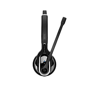 Sennheiser Enterprise Solution SD Pro2 ML Double-Sided Multi Connectivity Wireless Headset for Desk Phone & Skype for Business Ultra Noise-Cancelling Microphone, Black