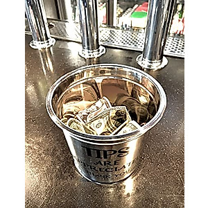 Tip Jar for Bartenders Money, Musicians Tip Jar for Money, Tip Jar for Restaurants, Tip Bucket for Money, Tip Cup for Coffee Shop