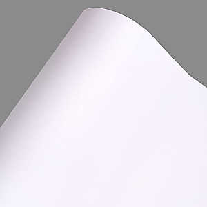 Yifasy Shelf Liner White Self-Adhesive Solid Color Drawer Cabinet Paper Line Workspace Organizers 118x17.7 Inch