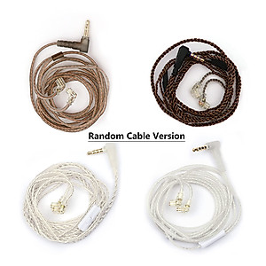 Linsoul KZ ZSX 5BA+1DD 6 Driver Hybrid in-Ear HiFi Earphones with Zinc Alloy Faceplate, Recessed 2 Pin Detachable Cable for Audiophile Musician (with Mic, Black)