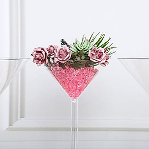 Efavormart 4 Sets of Wholesale Plastic Sturdy Centerpiece XL Martini Cup Stand Tabletop Decor Wedding Party Event Decoration
