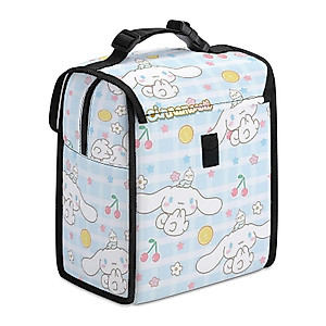 Cinn-amo-roll insulated lunch bag tote bag for women girls large portable Reusable lunch box school office beach lunch tote bag