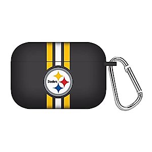 GAME TIME Pittsburgh Steelers HD Case Cover Compatible with Apple AirPods Pro (Stripes)