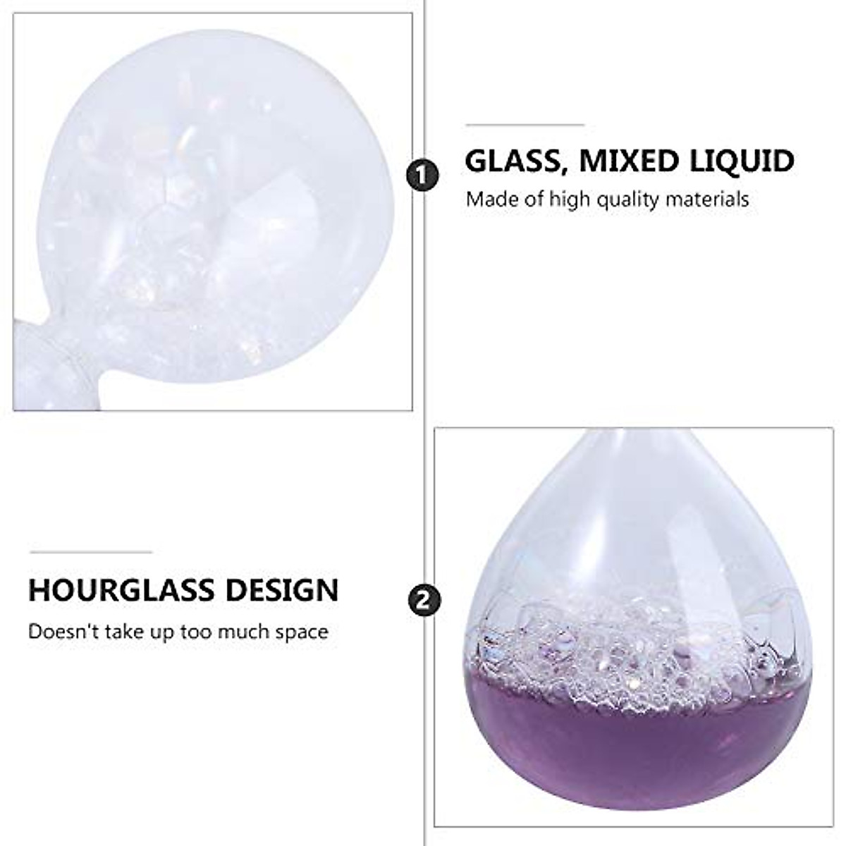UPKOCH Hour Glass Timer- Ornament Desk Classroom Foam Sandglass Mins/Hourglass Play Home Sensory Dream Glass Mixed Covered Birthday Bedroom for Oil Clock Singing Bubble Water Wiggler