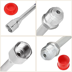 JMIATRY 3 Packs Airless Paint Sprayer Extension, 3 Size Paint Sprayer Extension Wand with Red Guard, Paint Sprayer Extension Pole for Airless Sprayers (8 inch / 12 inch / 15 inch)