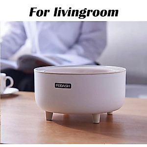 Faubourg Mini Desktop Trash Can | Bathroom Counter Organizor with Push Open Lid | Kitchen Snack Holder | Plastic | for Office Kitchen and Coffee Bar, 0.5 Gallon White