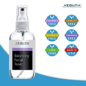 YEOUTH Hydrating Toner for Face Spray with Chamomile and Allantoin, Alcohol Free Refreshing Face Toner for Women and Men 3.4 Oz