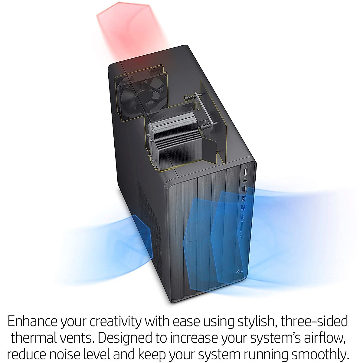 HP 2022 Envy TE01 Gaming Desktop - 12th Intel i7-12700 12-Core CPU - 12GB Nvidia RTX 3060-16GB DDR4-512B PCI-E SSD + 1TB HDD - WiFi 6 Bluetooth RJ45 - Windows 11 Pro w/RATZK 32GB USB Drive