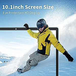 TUOHAITIME Tablet 10.1 inch Android 12 Tablet 2023 Newest 6GB+128GB Storage Octa-Core Processor, Dual Camera, Fastest WiFi 6, Bluetooth, 512GB Expand Support, IPS Full HD Display (Blue)