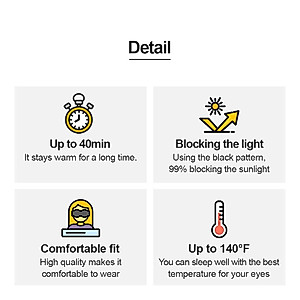 ilover Eye Mask for Sleeping (No Scent) Warm Steam 10(EA), Traveling, Relaxing and Tiredness Instantly Warm Helps Eye injuries, relieves dry Eyes.