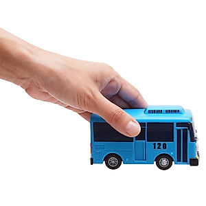 Tayo Toy Push and Go Bus - Christmas Birthday Gifts for Kids and Toddlers Boys and Girls Blue