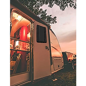 RV Window Shade Coverings with Zipper,Foldable Camper RV Door Window Shade RV Curtains for Camper Insulator for Motorhome Skylight & Window, Camper Accessories for Inside Travel Trailers