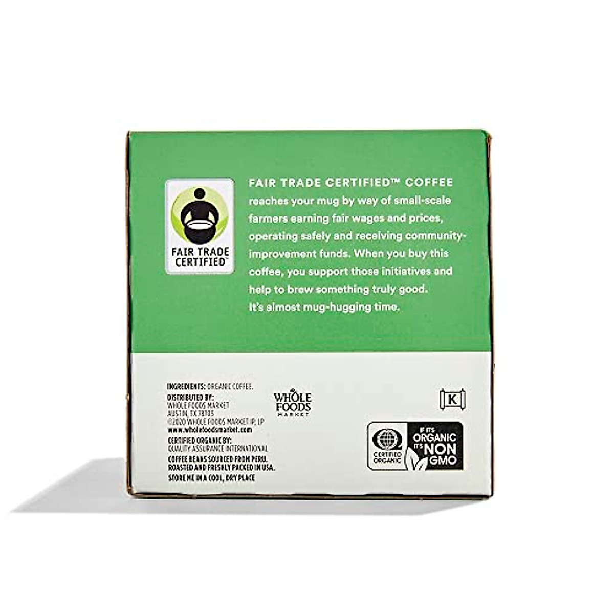 365 by Whole Foods Market, Coffee Decaf Peruvn Peak Vna Roast Pods Organic 12 Count, 4.6 Ounce