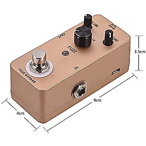 FUZZ Pedal Guitar Effect Fazy Creamy True Bypass Vintage Fuzz Guitar Effect Pedal Zinc Alloy Shell True Bypass with 1 Year Warranty