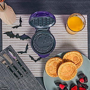Uncanny Brands Nightmare Before Christmas Jack Skellington Mini Waffle Maker - Small Kitchen Appliance