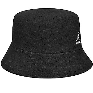 Kangol Bermuda Bucket Hat, Fashion Hats for Men and Women, Large, Black