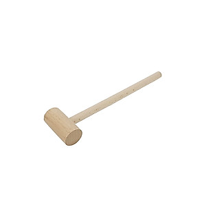 Meprotal 4pcs Wooden Crab Lobster Mallets Seafood Shellfish Mallet Wooden Hammers (2.8x5.5x18cm)