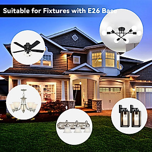 TJOY 6 Pack A19 LED Light Bulbs, 60 Watt Equivalent LED Bulb, Soft Warm White 2700K, Efficient 9W, E26 Standard Base, Non Dimmable Energy Saving Light Bulb, 800LM, 80 CRI, 120V, UL Listed