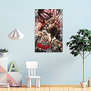 AOMACA Anime Posters Baki The GrapplerCanvas Painting Wall Art Poster for Bedroom Living Room Decor24x36inch(60x90cm)