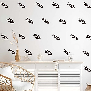 Geometric Wall Decals Arrow Wall Stickers Modern Wall Decal Minimalist Stripes Wall Stickers Removable Peel and Stick Wall Decals for Nursery Bedroom Living Room