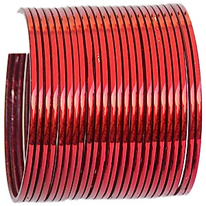 JD'Z COLLECTION Indian Ethnic Metal Bangles Set For Women, Costume Matching Bollywood Fashion Jewelry Bracelet Traditional Plain Churi Bangles Set Of 24 (Mehroon, 2.8)