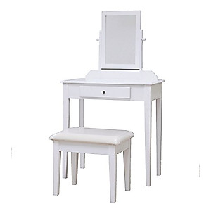 Frenchi Home Furnishing Vanity Set, One Mirror, White